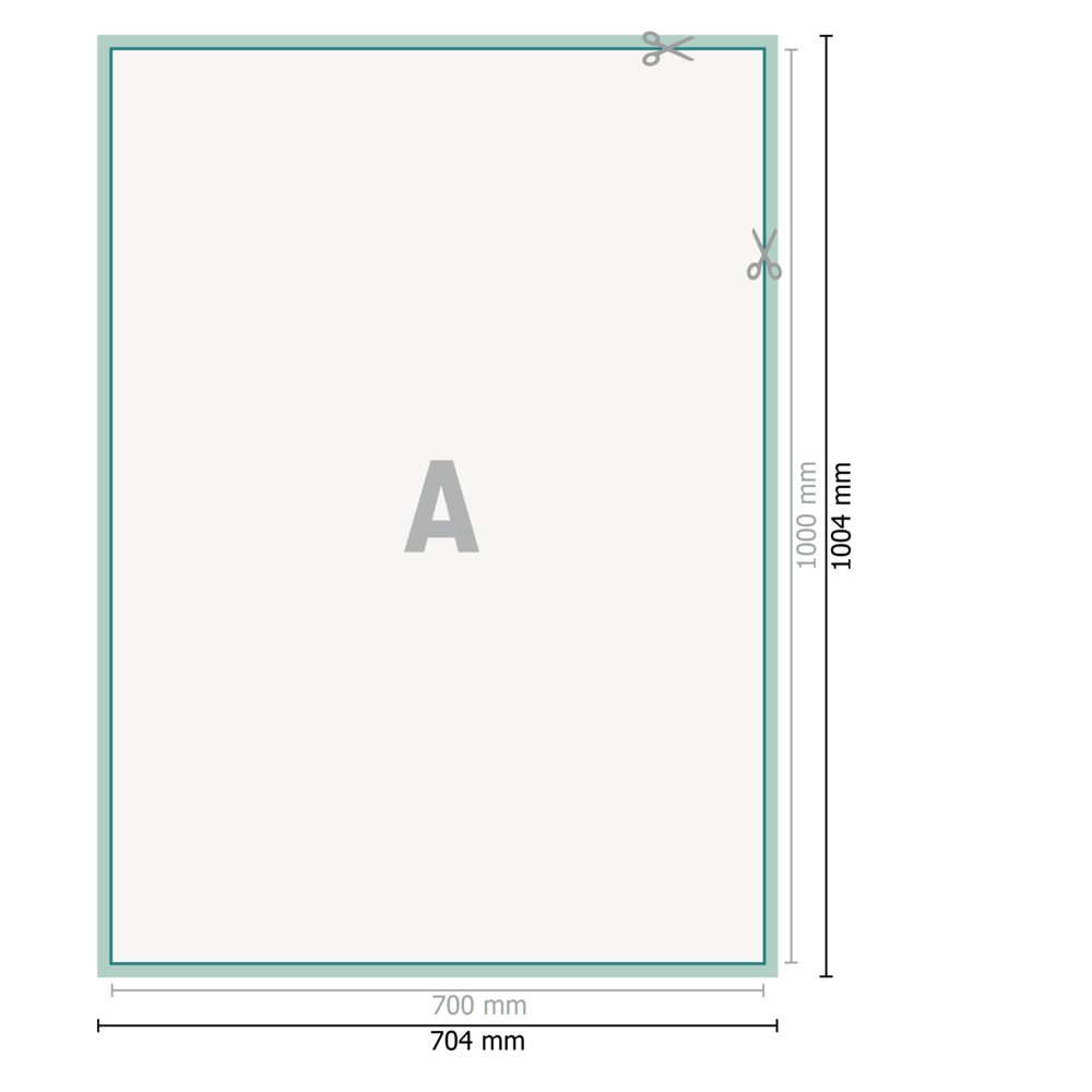 Imprimir láminas adhesivas 70x100 cm | Onlineprinters