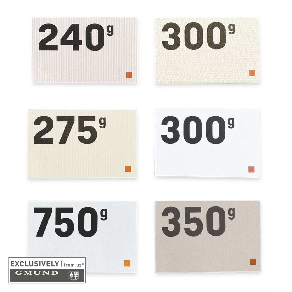 Muestras de tarjetas de visita, 8.5 x 5.5 cm en Onlineprinters