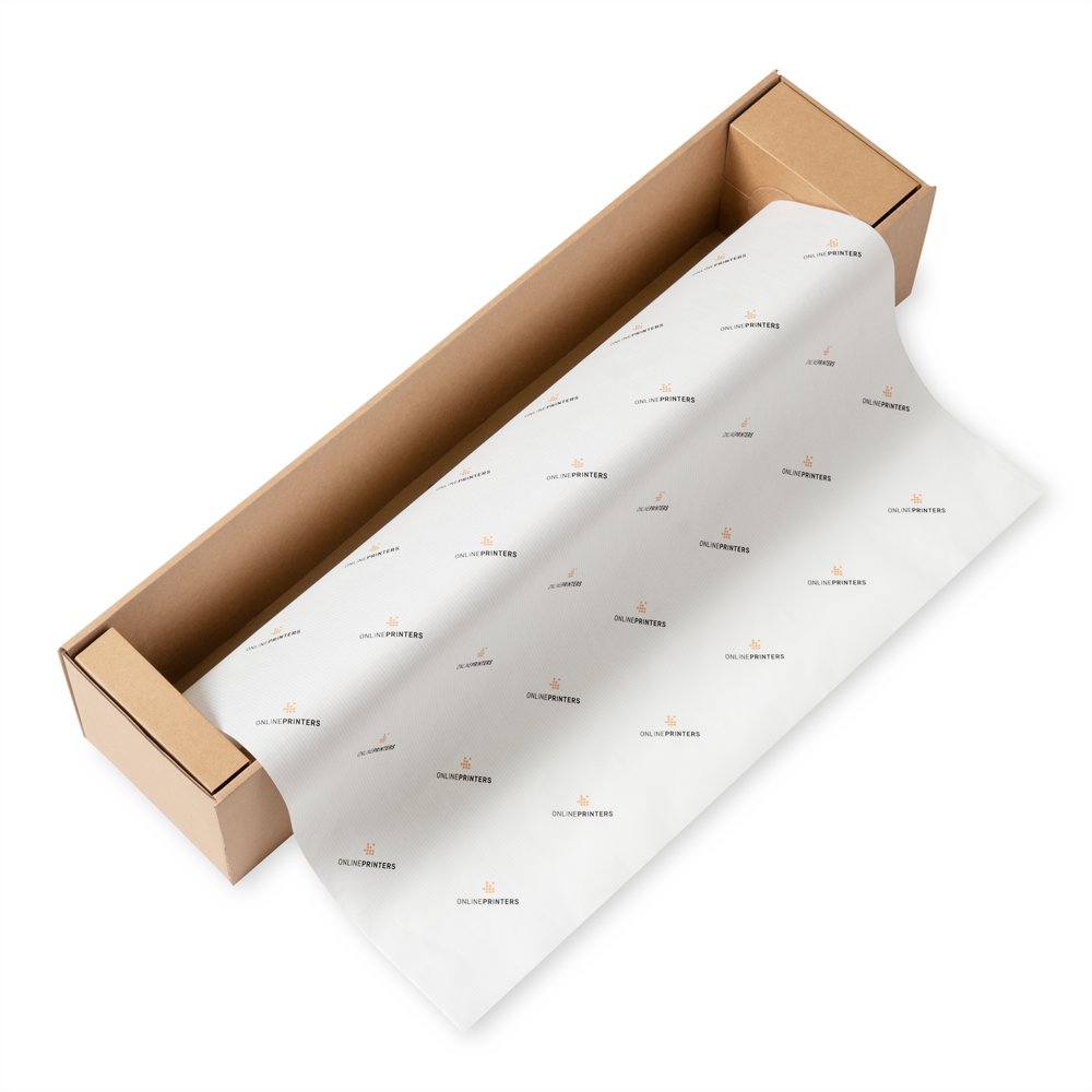 Papel tisú en rollo, colores 4/0, en Onlineprinters