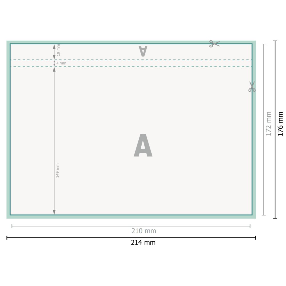 Blocs con portada, A5, formato horizontal, A5 en Onlineprinters