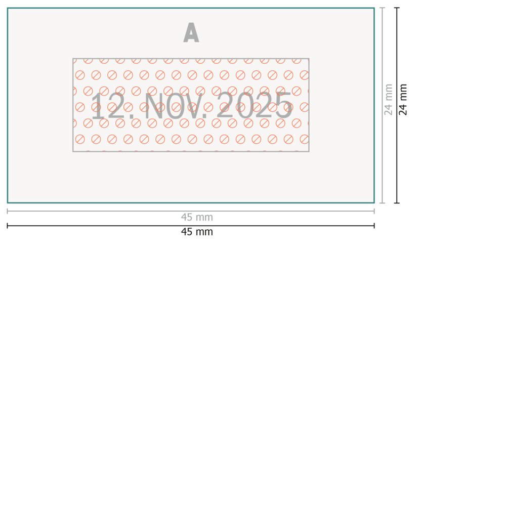 Sello Colop de fecha Printer S260 Green Line, 4.5 x 2.4 cm en ...