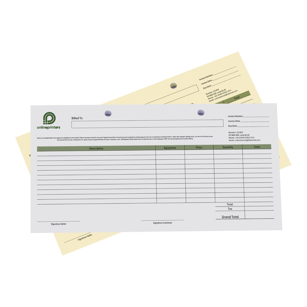 Talonarios en papel autocopia, formato horizontal, A5, A5 en Onlineprinters