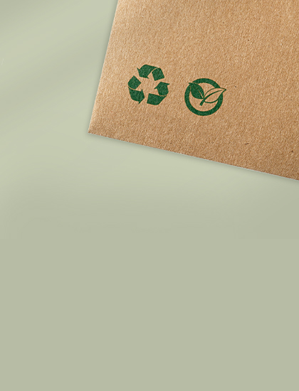 Impresión ecológica con papel reciclado y cartón reciclado